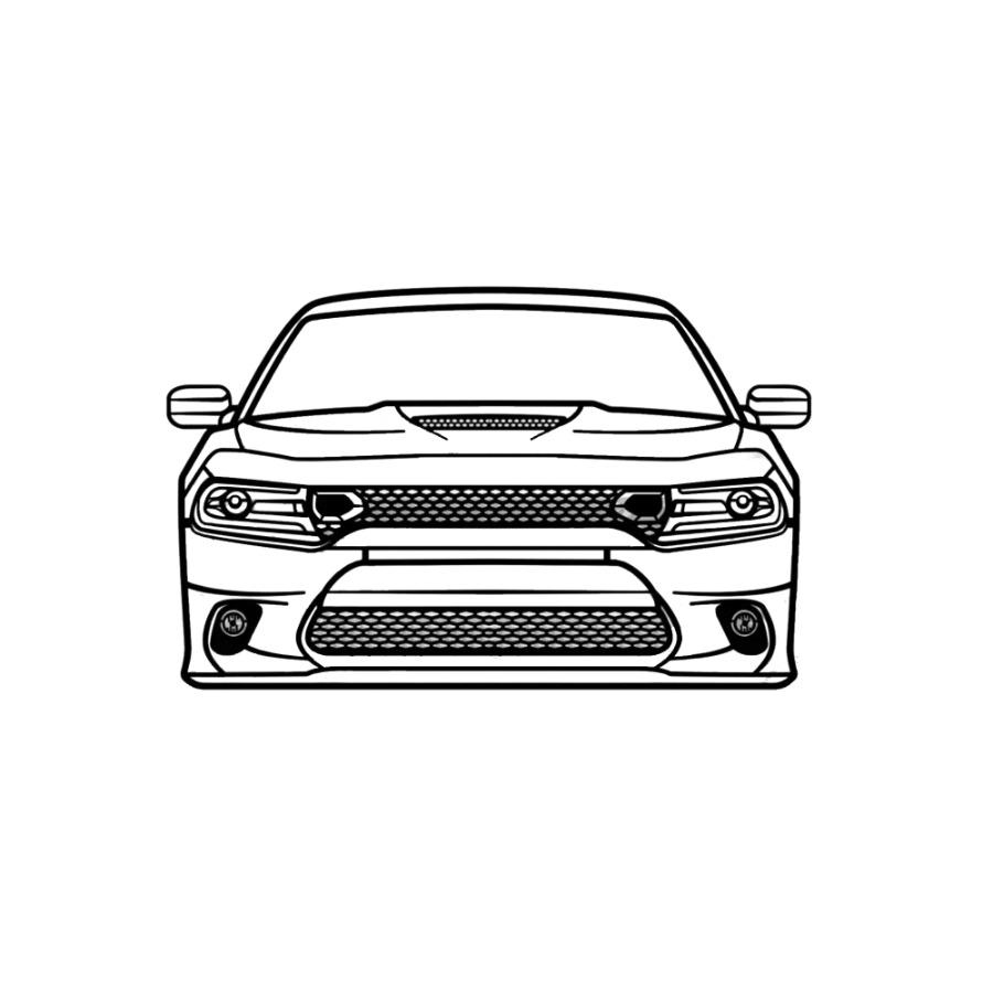 dodge charger coloring picture